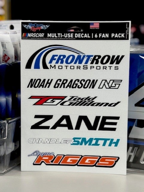 FRM Drivers Multi-Use Decals | Front Row Motorsports Online