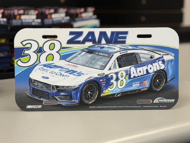 ZS x Aaron's License Plate | Front Row Motorsports Online
